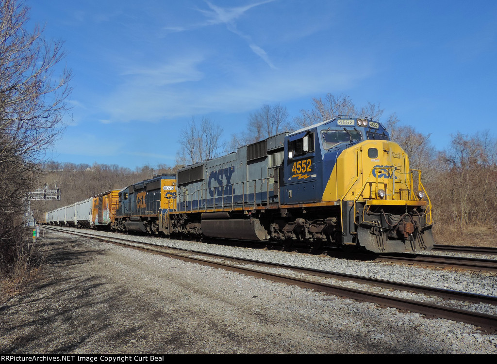 CSX 4552 and 8075